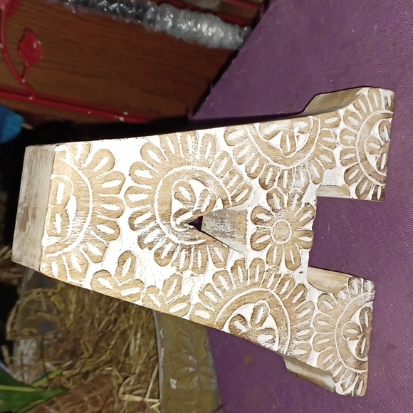 Accents | Hand Carved Letter A In Solid Wood | Poshmark